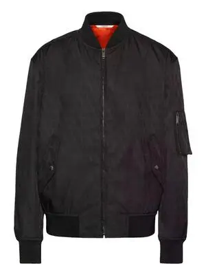Valentino Garavani Toile Iconographe Jacquard Bomber Jacket - Black
