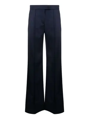 SA SU PHI Flared Wool Trousers - Blue