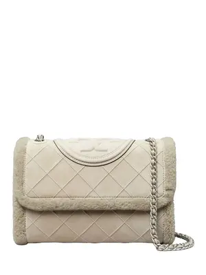 Tory Burch Fleming Soft Shoulder Bag - Grey