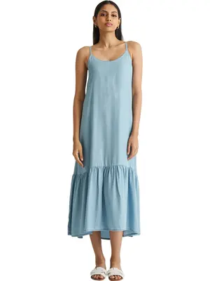 Madewell Reistor® Flowy Maxi Dress - Light Blue