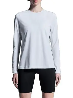 On Focus Long Sleeve Performance T-Shirt White