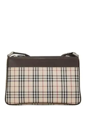 Burberry House Check Jacquard Crossbody - Brown