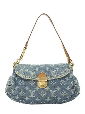 LOUIS VUITTON Louis Vuitton Monogram Denim Pleaty Mini