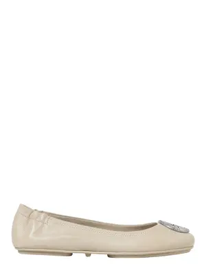 Tory Burch Tory Burch Minnie Nappa Leather Ballet Flats Beige