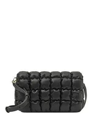 Cos COS Nappa Leather Quilted Crossbody Bag Black