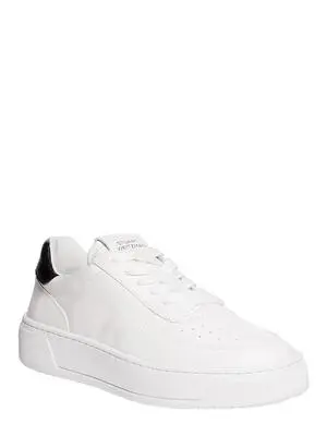 STUART WEITZMAN Stuart Weitzman Courtside Lace Up Sneakers White/black