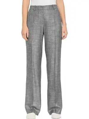 Lafayette 148 New York Gates Full Leg Pants - Black Multi