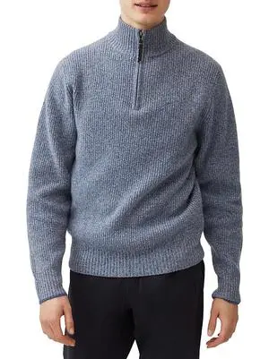 Rodd & Gunn Robbies Road Quarter Zip Sweater Surf