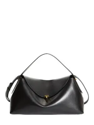 TOTEME TOTEME T-Lock Curve Shoulder Bag Black