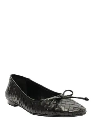 Schutz Arissa Woven Ballet Flat - Black