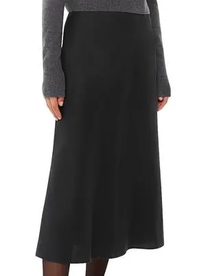 Whistles Louise Bias Cut Skirt - Black