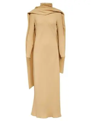 THE ROW Pascal Draped Maxi Dress - Beige