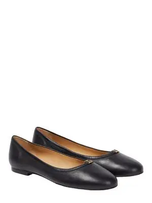 Chloé Marcie Leather Ballet Flats - Black