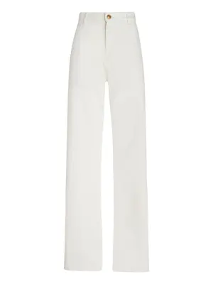 ETRO ETRO Pegaso-Embroidered Wide-Leg Jeans