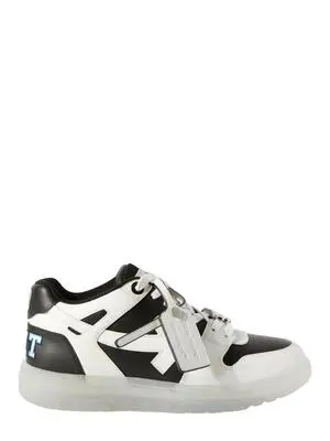 Off-White Leather "arrows" Motif Sneakers - White