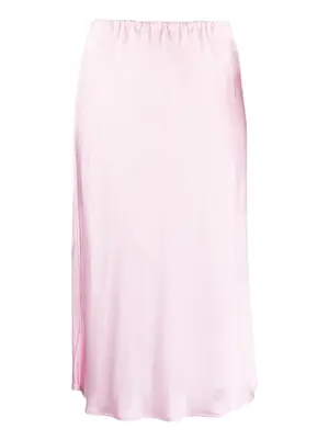 JIL SANDER Elasticated-waist Flared Midi Skirt - Pink