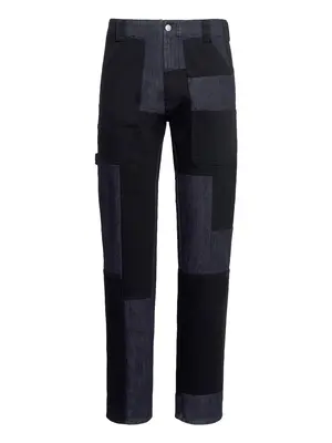 ALEXANDER MCQUEEN Alexander McQueen Patchwork Straight-Leg Jeans