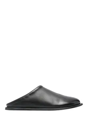 Marsèll Guardella Round-toe Leather Mules - Black