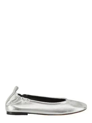 3.1 Phillip Lim Stretch-back Metallic Leather Ballet Flats - Silver