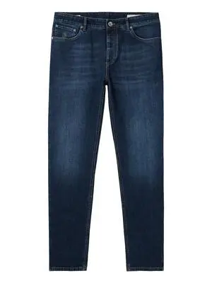 Brunello Cucinelli Slim-fit Straight-leg Jeans - Blue