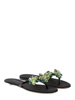 Giambattista Valli Leather Sandals - Black