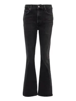 AGOLDE Nico High-rise Bootcut Jeans - Black