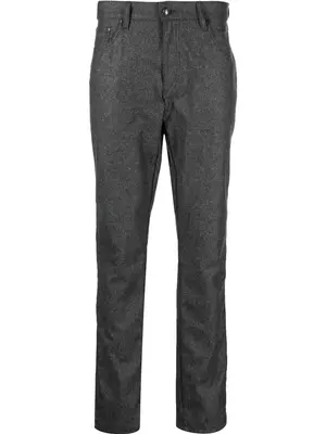 HACKETT Flannel Straight-leg Trousers - Grey