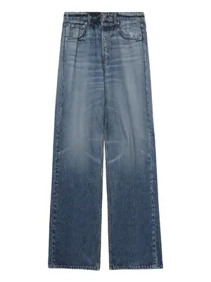 Rag & Bone Logan Mid-rise Wide-leg Jeans - Blue