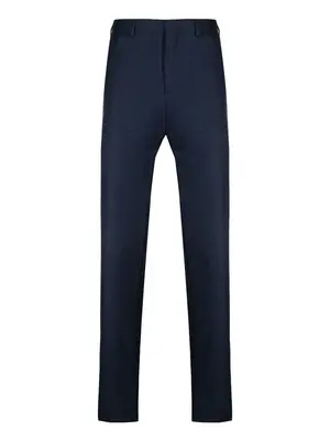Brioni Straight-leg Wool Trousers - Blue