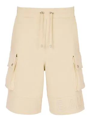Balmain Logo-embossed Cargo Shorts - Neutrals