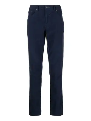 HACKETT Moleskin Straight-leg Trousers - Blue