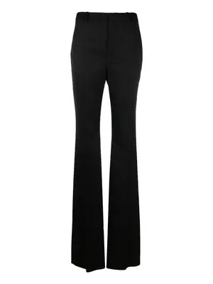 Saint Laurent Wool Tailored Trousers - Black