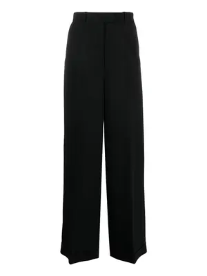Viktor & Rolf Pressed-crease Tailored Trousers - Black