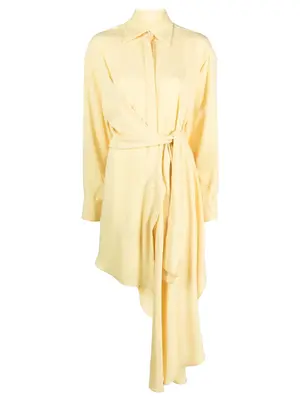 Viktor & Rolf Draped Shirtdress - Yellow