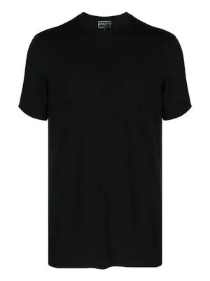 Giorgio Armani Crew-neck Short-sleeve T-shirt - Black