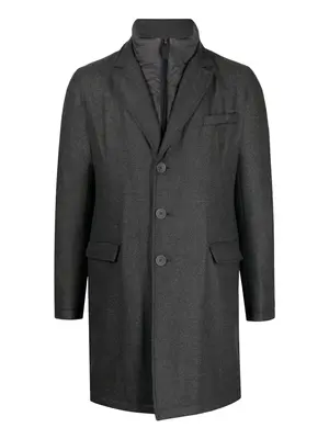Herno Hybrid High-neck Coat - Grey