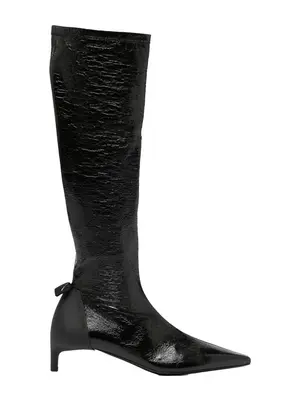 COURREGES Scuba Vinyl 30mm Leather Boots - Black
