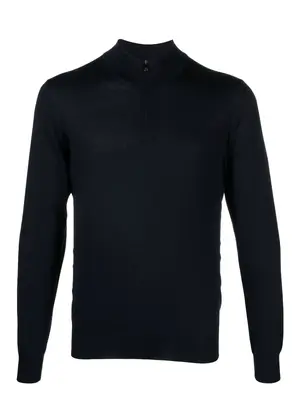 Corneliani Half-zip Jumper - Blue