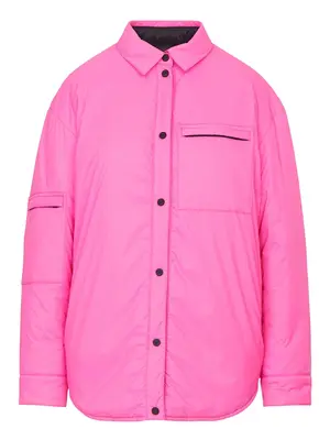Aztech Mountain Pillow Padded Shirt Jacket - Pink