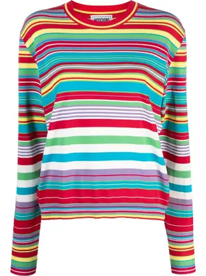 MOSCHINO MOSCHINO JEANS Stripe-Pattern Jumper