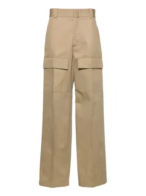 Gucci Wide-leg Cotton Cargo Trousers - Neutrals
