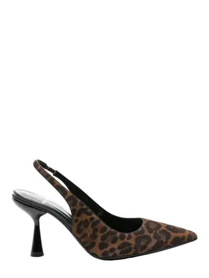Pierre Hardy Scuba 90mm Leopard-printed Pumps - Brown