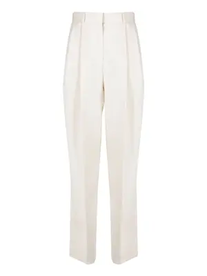 TOTEME Double-pleated Trousers - Neutrals