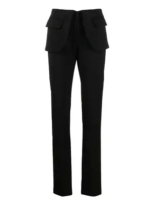 Coperni Flap Tailored Trousers - Black