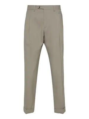 DELL'OGLIO Robert Mid-rise Trousers - Neutrals