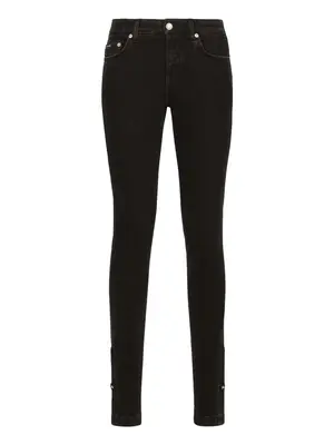 Dolce & Gabbana Dolce & Gabbana Mid-Rise Skinny Jeans Black