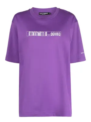 Dolce & Gabbana Dg Vibe Cotton T-shirt - Purple