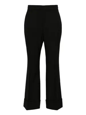Gucci Mid-rise Wool Trousers - Black