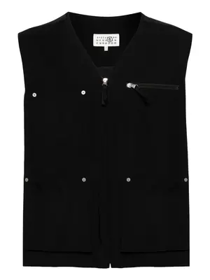 MAISON MARGIELA Multi-pocket Gilet - Black