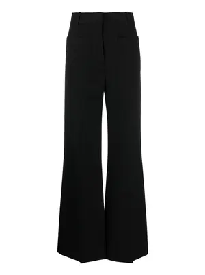Victoria Beckham Alina Flared Trousers - Black